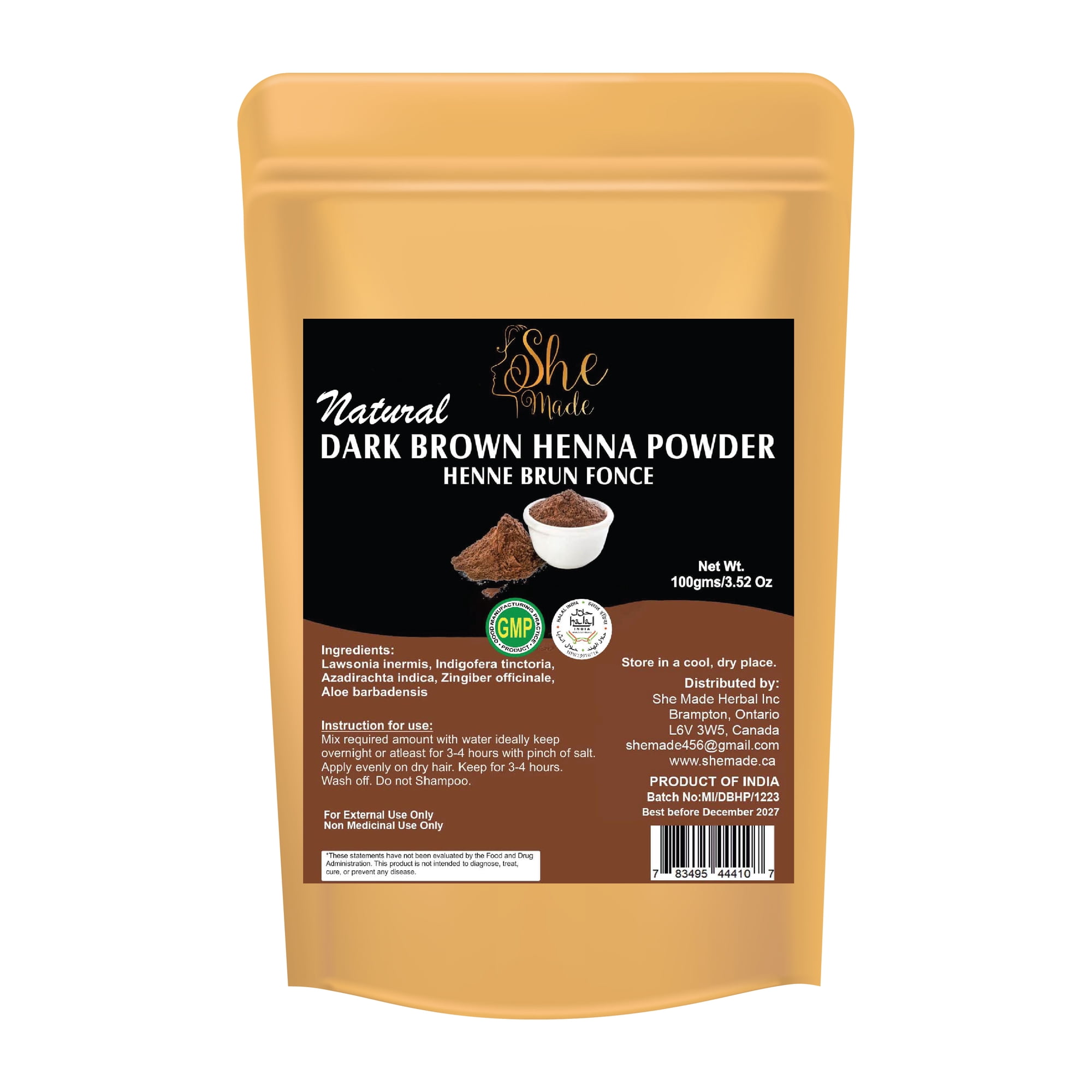 Click here for She Made Dark Brown Heena prices