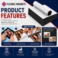 Flexible Magnets – Magnetic Sheets with Adhesive Backing, 4" x 6" (5 ...