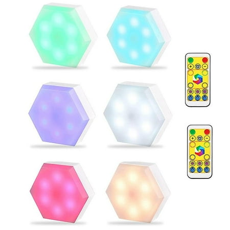 Remote Controlled Led Hexagon Lights Led Wall Lights Touch Sensitve ...