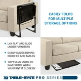 Table Mate II PRO TV Tray Black: Large Folding Dinner and Snack Table ...