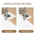 Ergomaker White Steel Monitor Mount Reinforcement Plate for Thin, Glass ...