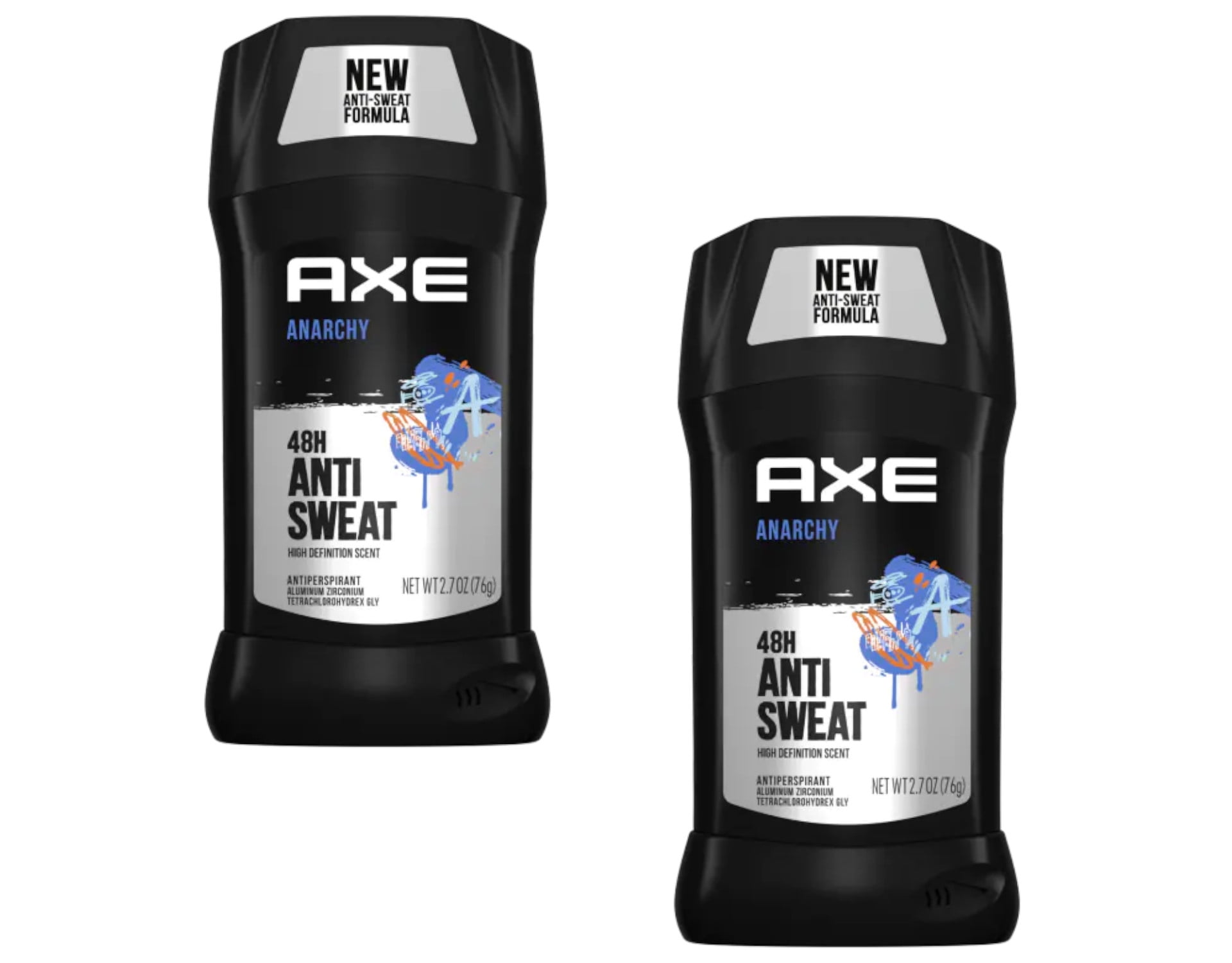 2 Pack AXE Anarchy Dry Antiperspirant & Deoderant 2.7 Ounce Stick ...