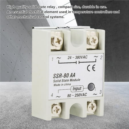 80A Single Phase Solid State Relay Switch Relay Solid State Relay 80A ...