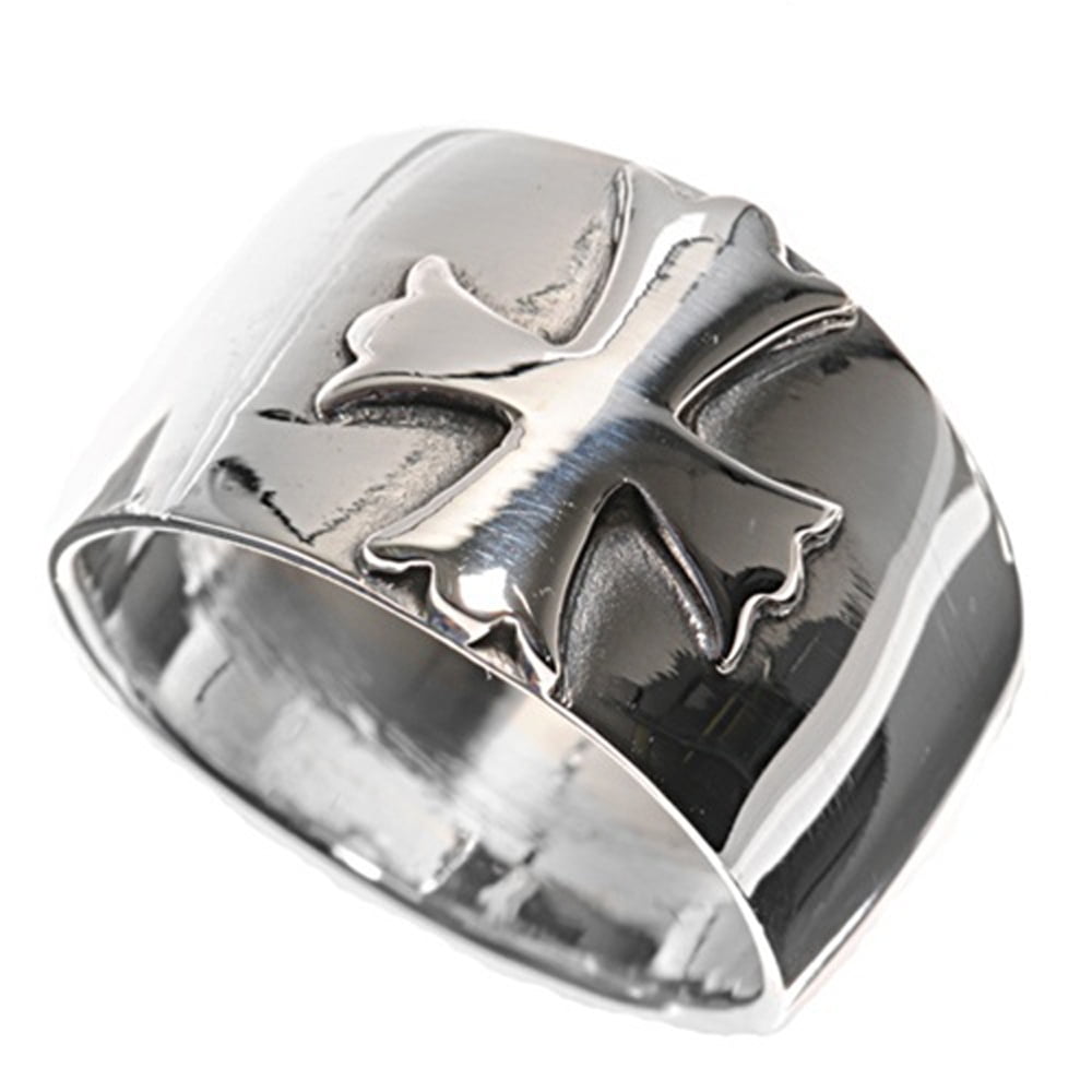 Sterling Silver Cross Ring 12mm ( Size 5 to 13) - Walmart.com