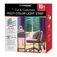 Xtreme Lit Multicolor LED Light Strip Kit, 10-Foot Cut & Customize Indoor Strip Lights with ...