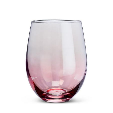 Abbott Collection AB-27-BUBBLEGUM-SG 3.5 in. Iridescent Stemless Wine ...