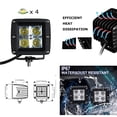 White LED Pod Light Fog Lamp Kit For 2014-15 GMC Sierra 1500, Includes ...
