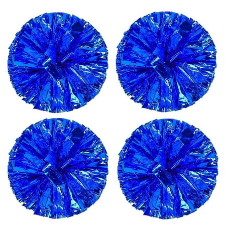 4 Pack Pom Poms Cheerleading Cheerleader Pom Poms For Cheering Blue ...