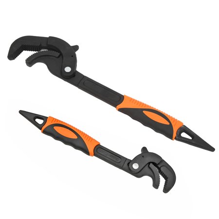 Power Grip Pipe Wrench, Metal Self Adjusting Spanner Professional ...