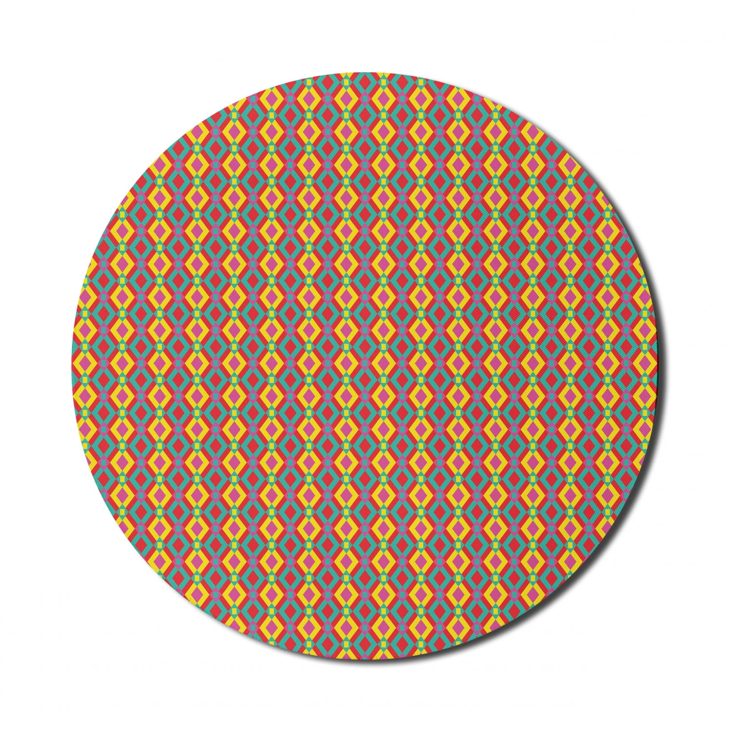 Geometric Mouse Pad for Computers, Ornament Native Folk Motif Grid ...