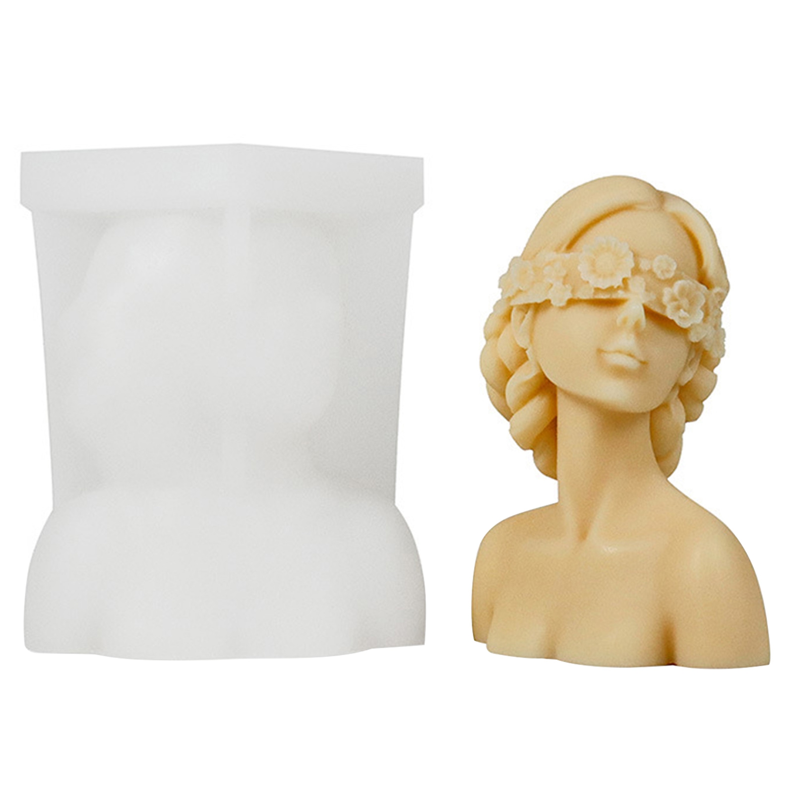 UDIYO Candle Mold Non-Stick Easy to Release Clear Texture Reusable Heat ...