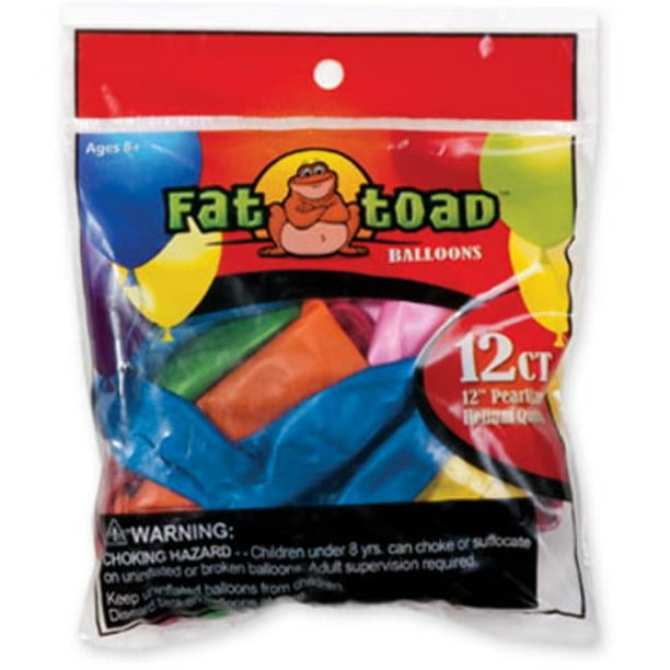 DDI 1997953 12" Fat Toad Pearl Assorted Colors Balloons - 12 count Case ...