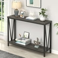 Console Table for Entryway, Modern Sofa Table Behind Couch, Narrow ...