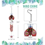 CoTa Global Ladybug Wind Chime - Handmade Glass and Metal Chime - Bug ...