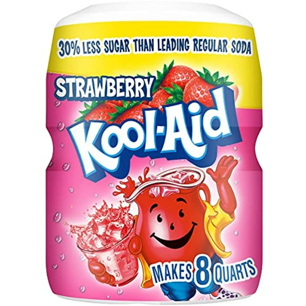 Kool-Aid Caffeine Free Strawberry Sweetened Powdered Drink Mix 12 Count ...
