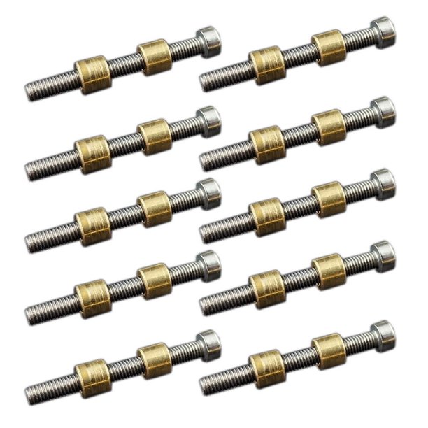 Set of 10 Brass screw 8mm 5/16" For LOVELESS BOLTS KNIFE MAKING HANDLE ...