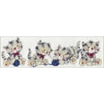 Design Works Counted Cross Stitch Kit 4"X14"-Kitty Row (14 Count ...