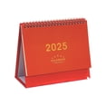 Kedshhgu 2025 Mini Desk Calendar, Solid Color Standing Flip Small Desk ...