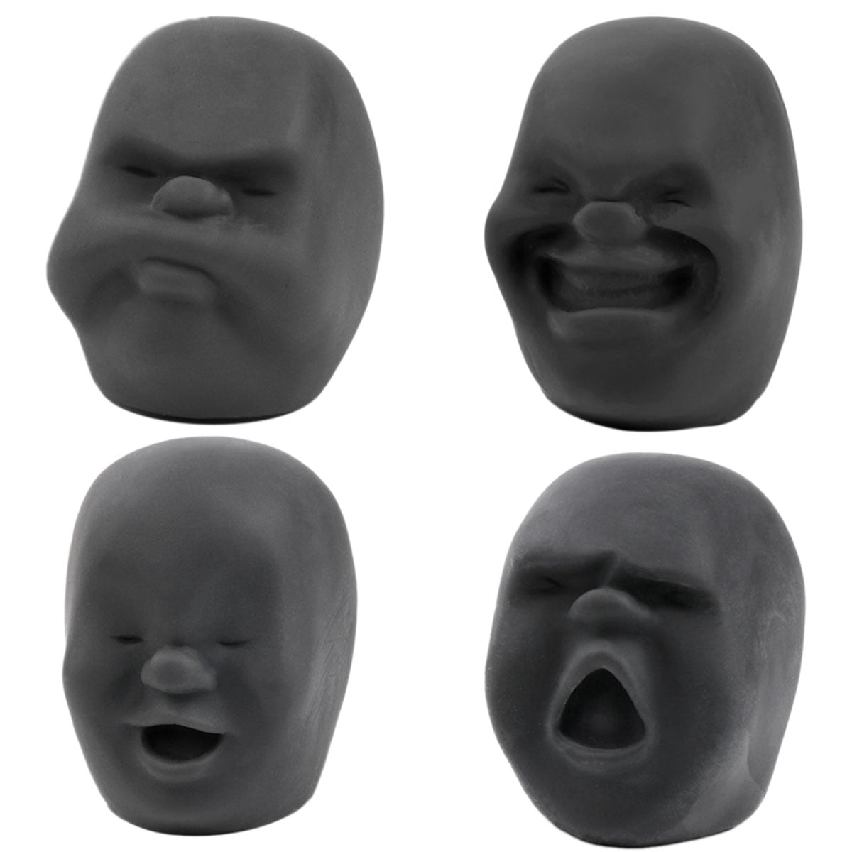 Hands DIY 4pcs Human Face Balls Stress and Anxiety Relief Emotion Vent ...