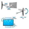 Mount-It! Full Motion Quad Monitor Desk Mount with Clamp and Grommet ...