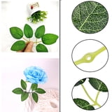 20pcs Simulation Six-Fork Silk Screen Rose Leaf Silk Meshs Flower Rose ...