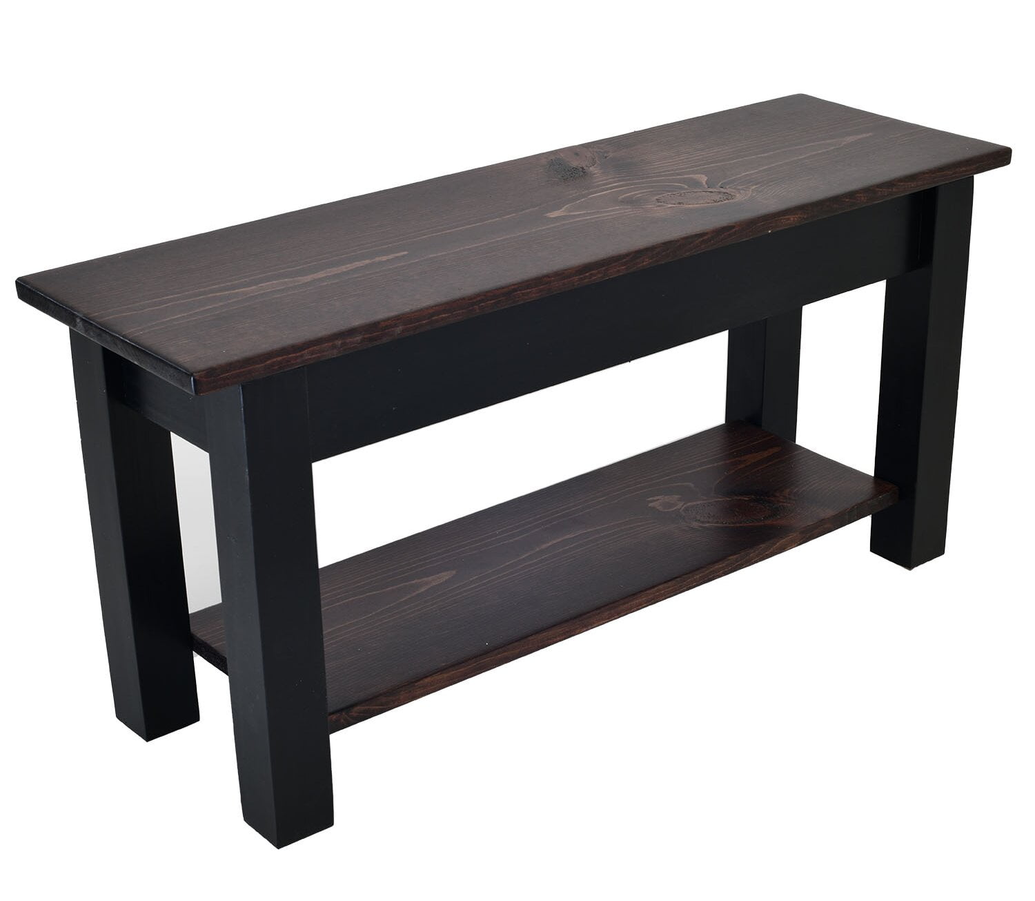 Halma Wood Storage Bench, Solid Wood, Adjustable stay level padded feet ...