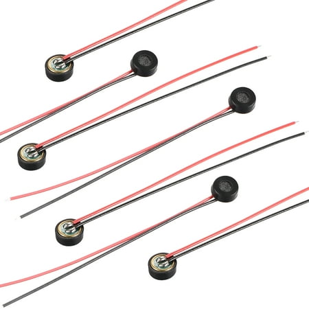 4015 38dB Electret Microphone Pickup 4mm x 1.5mm Cylindrical Condenser ...