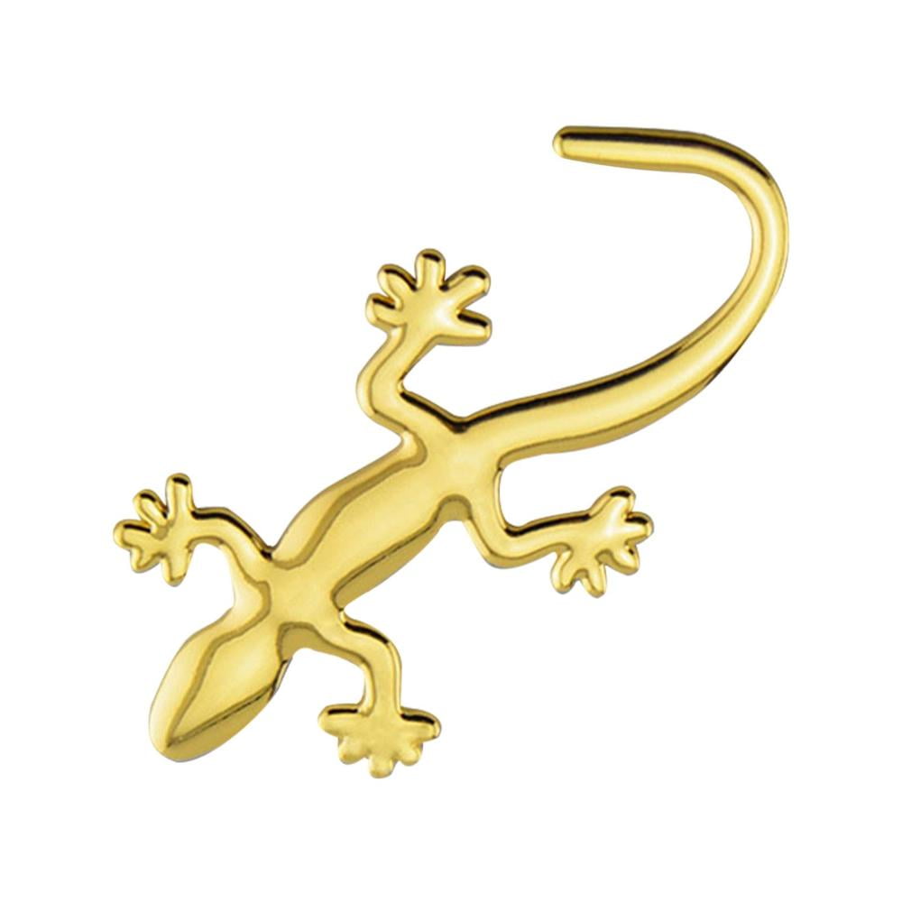Gecko Car Stickers | Fashion 3D Gecko Shape | Pure Metal Chrome Badge ...