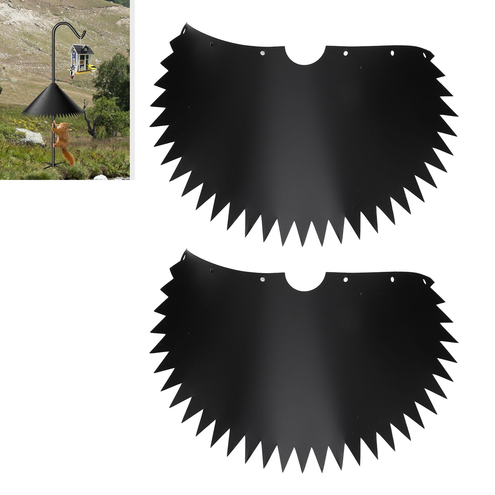 Click here for Zaqw Squirrel Proof Bird Feeder Pole Baffle Pvc Gu... prices