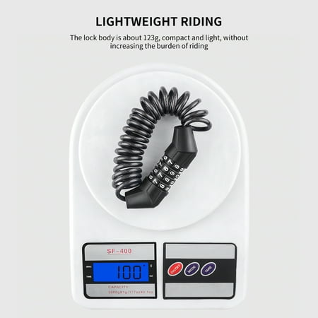 4 Digit Code Combination Lock Resettable Bike Password Lock Black ...