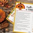 50pcs Thanksgiving Trivia Party Game Cards-Autumn Gold Thanksgiving ...