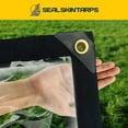 Seal Skin Waterproof Clear Tarp, 20 Mil Transparent Vinyl Tarpaulin ...