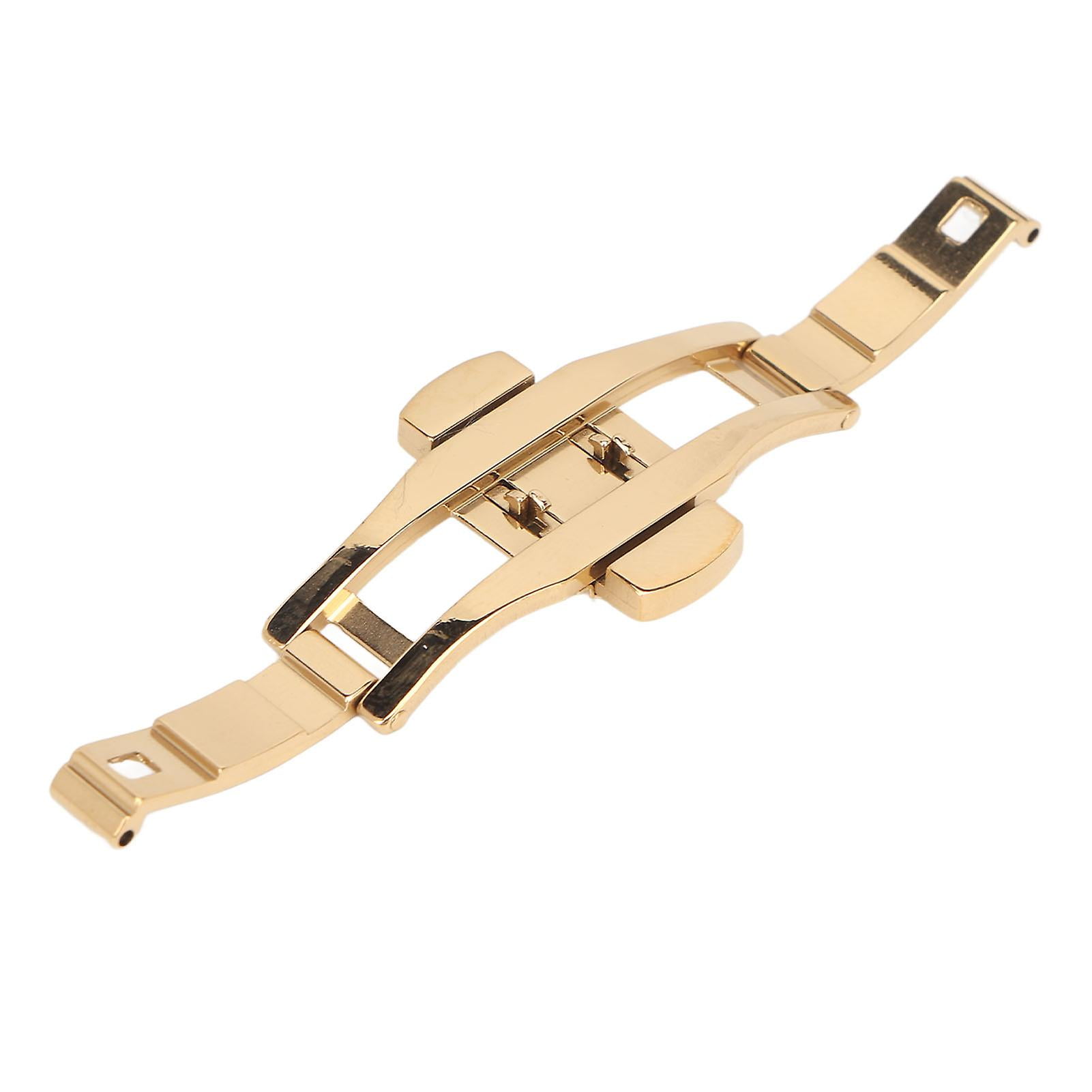 Butterfly Clasp Universal 6x23mm Watch Clasp Buckle 2 Push Buttons for ...