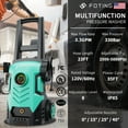 2025upgraded Electric Pressure Washer with Touch Screen, 5000PSI Max 3.3GPM，Adjustable 8 Level,4 ...