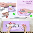 4 Pcs Dumpster Mouse Pad Kit, Purple Cute Ergonomic Wrist Rest for ...