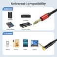 3.5mm (1/8inch) to 6.35mm (1/4inch) Headphone Adapter 90 Degree Right ...