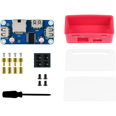 Ethernet/USB HUB HAT Board with ABS Case for Raspberry Pi Zero 2 W/Zero ...