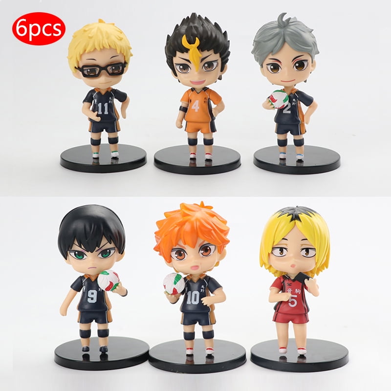 Buy Haikyuu Animation Toys Set Of 6 Japanese Anime Cartoon Figurine ...