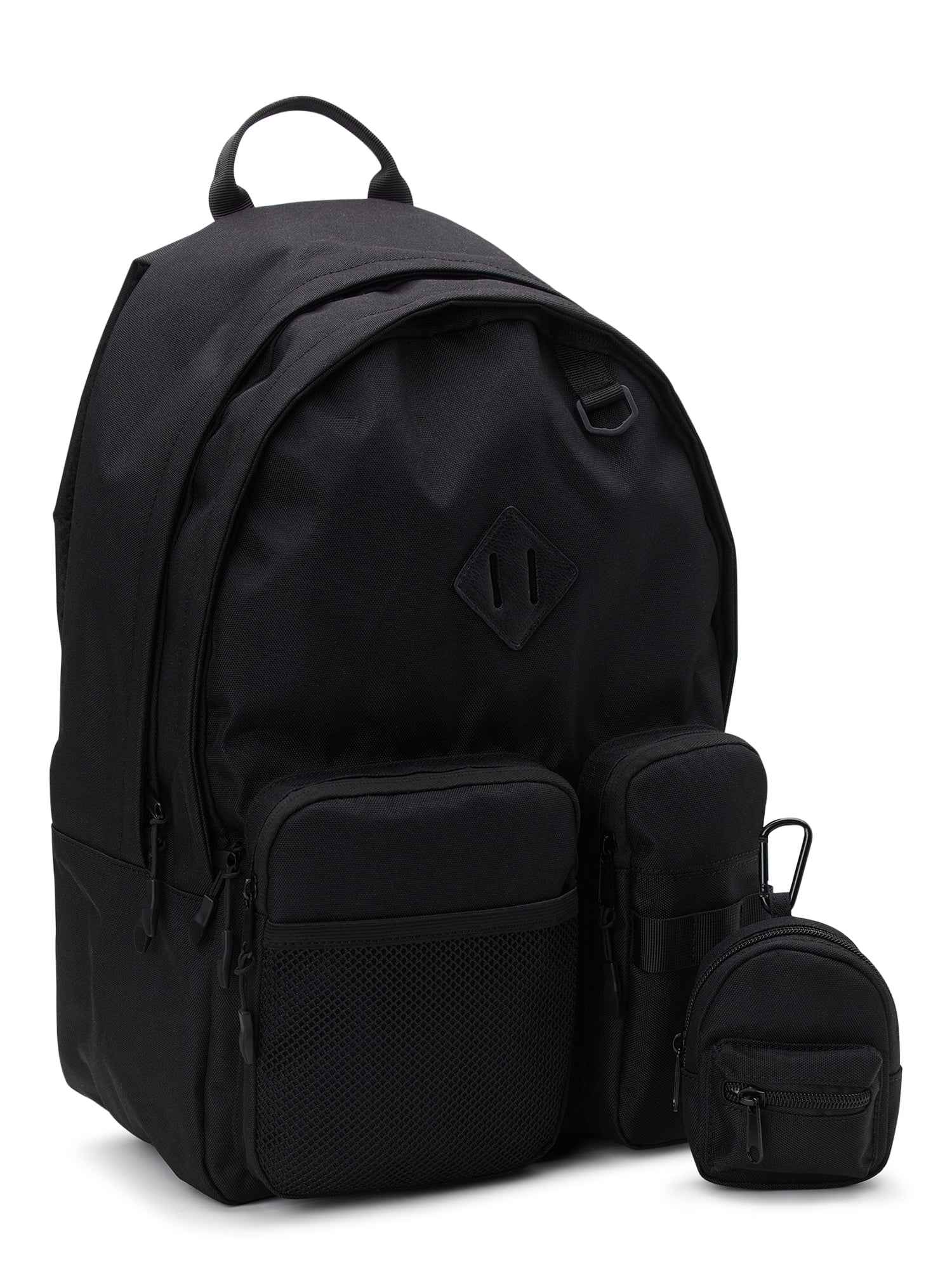 No Boundaries Women's Dome Multi Pocket 17" Backpack, Black - Walmart.com