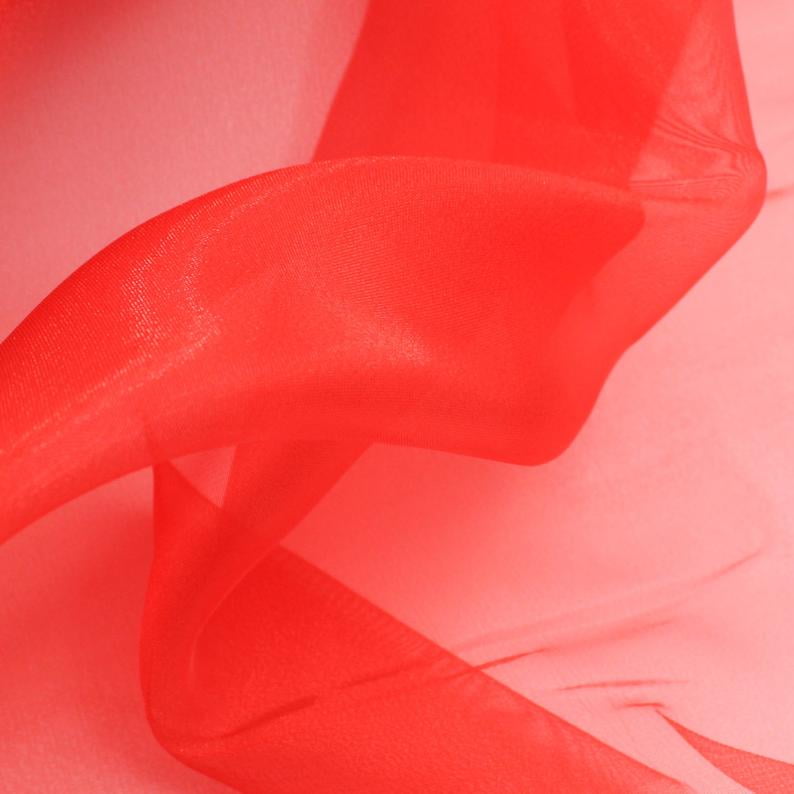 FREE SHIPPING!!! Red Organza Fabric Roll 60" Wide by the BOLT, Wedding ...