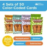Multiplication Addition Subtraction and Division Number Flash Cards ...