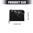 Compact Heart PU Leather Wallet With Card Slots And Zippers For Daily ...