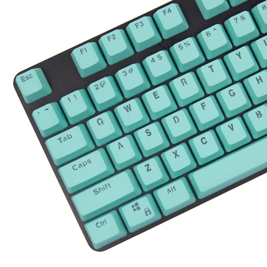 Stryker PBT Mixable Keycaps 104 key set [Teal] - Walmart.com
