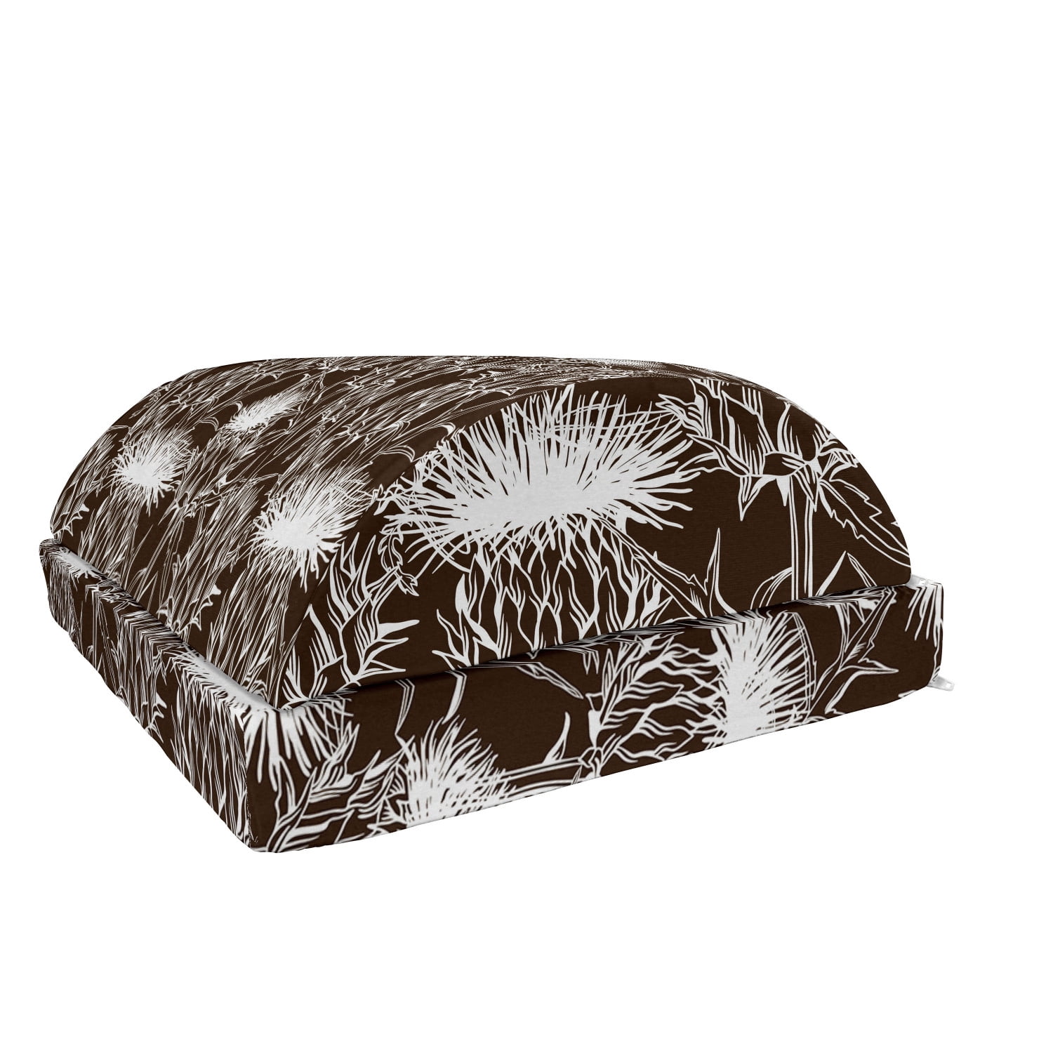 Thistle Foot Rest, Monochrome Pattern of Scottish Thistle Motifs as ...