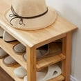 Vlush 3-Tier Wooden Shoe Rack Bench, Storage Organizer, Ideal for ...