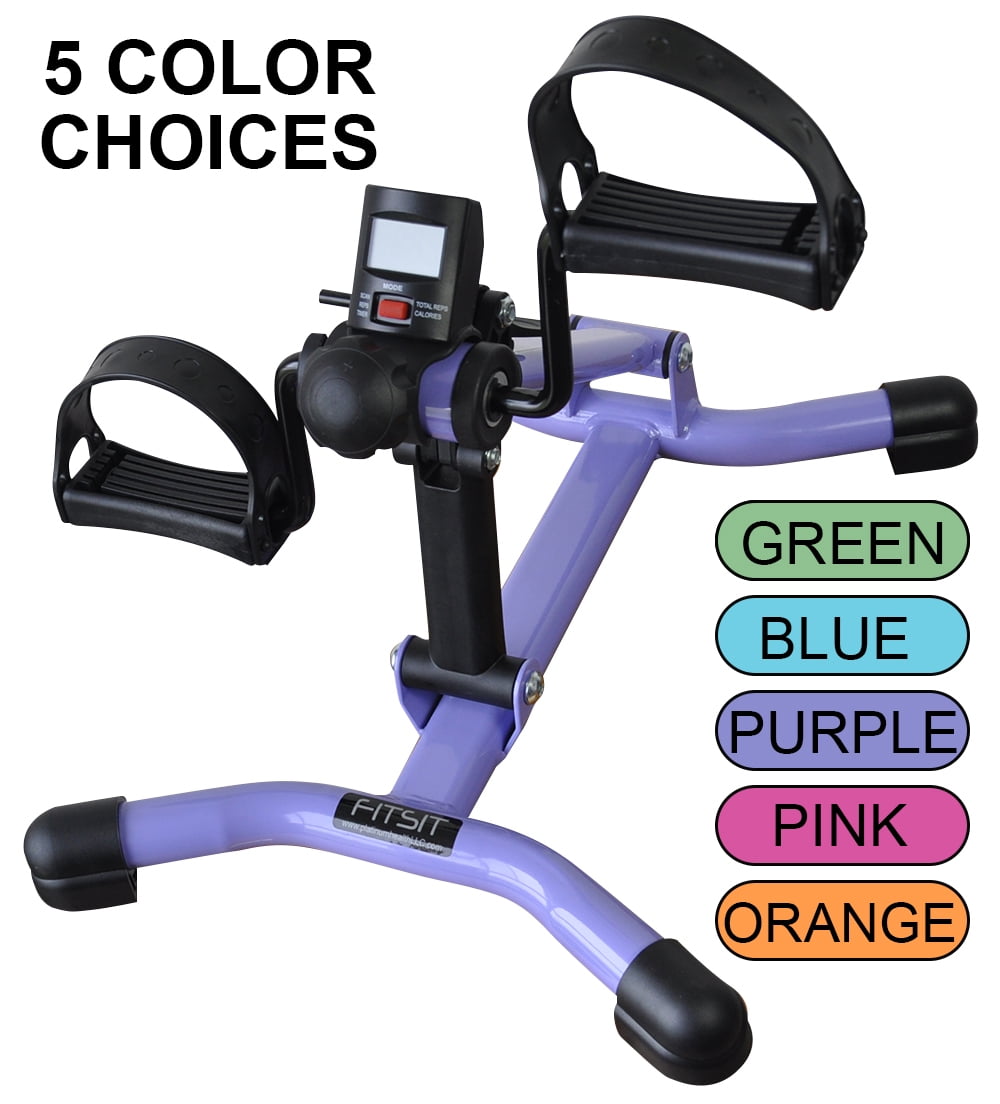 FitSit Deluxe Folding Pedal Exerciser for Arms & Legs Digital Display ...