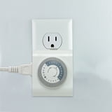 GE 24-Hour Heavy Duty Indoor Plug-In Timer, 2-Outlets, 15075 - Walmart.com