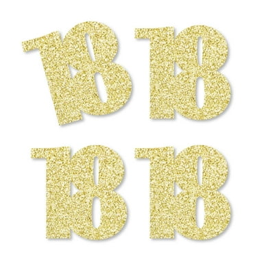 Big Dot of Happiness Gold Glitter 40 - No-Mess Real Gold Glitter Cut ...