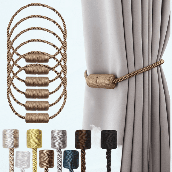 6 Pack White Strong Magnetic Curtain Tiebacks Outdoor Elegant ...