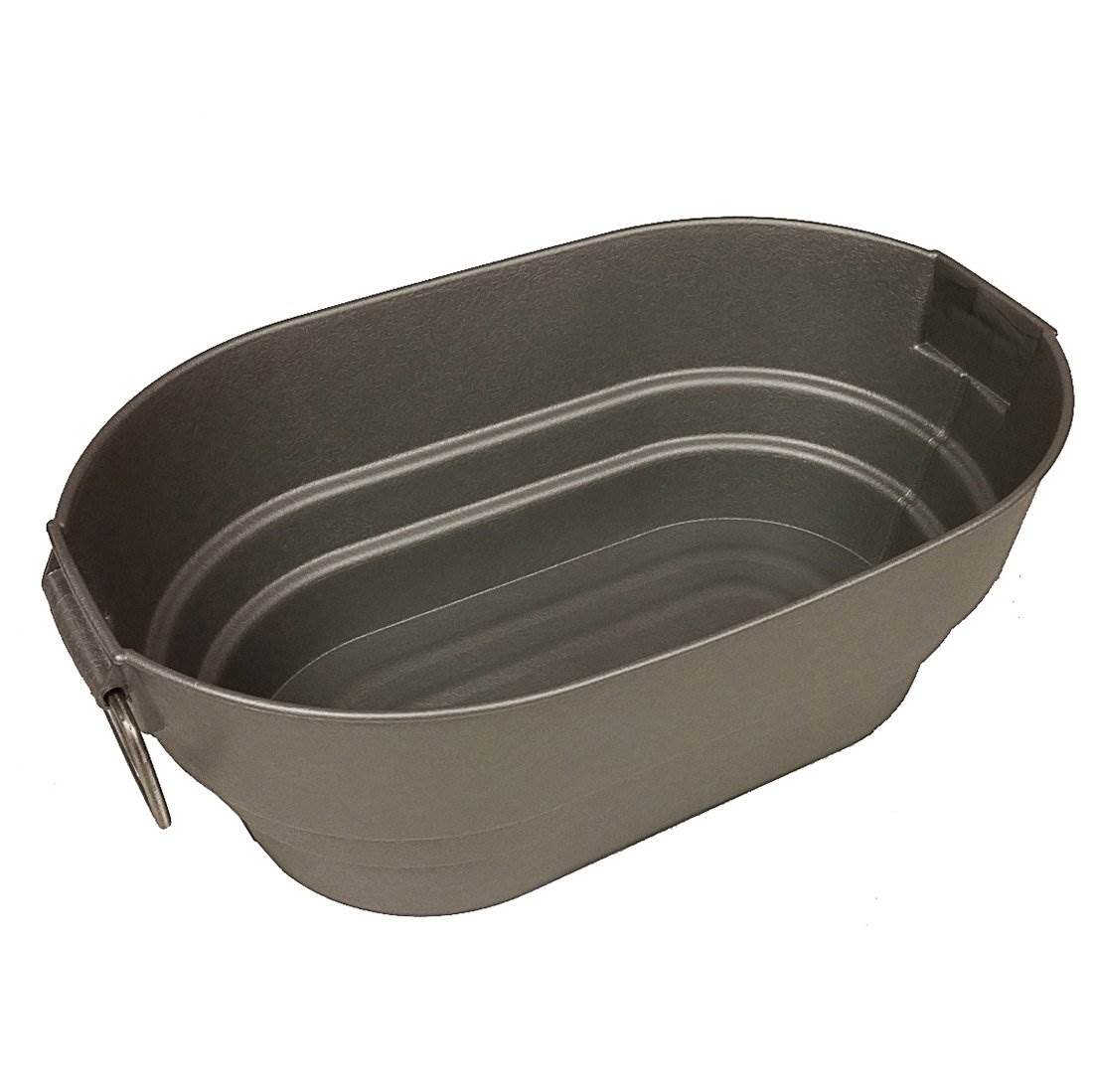 Contico 22822SL-6 Silver Finish Faux Galvanized Nesting Storage Tub, 28 ...